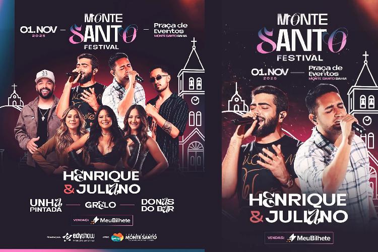 Festival de Monte Santo com Henrique & Juliano será pago; ingressos já ...